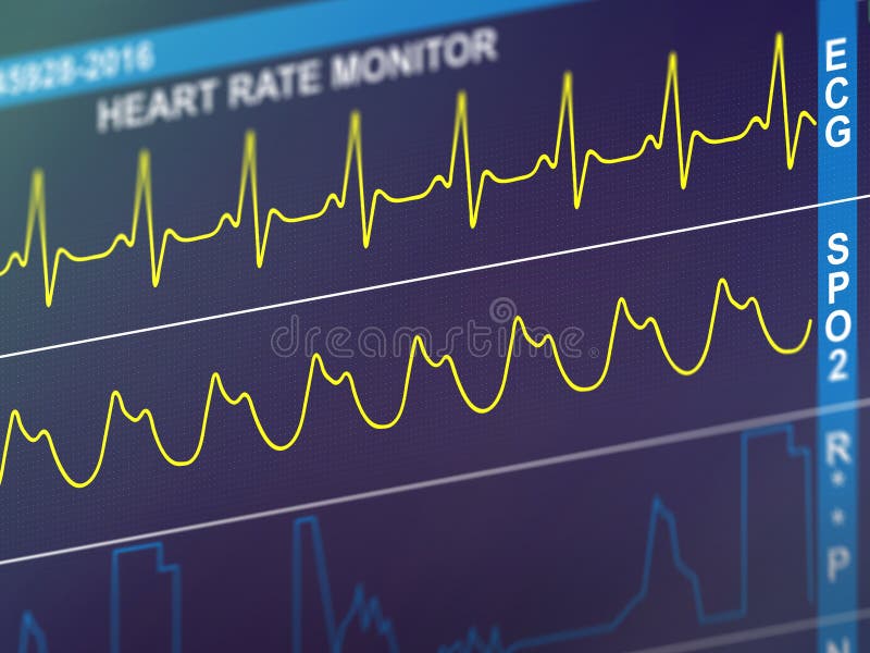 Hartfrequentie stock illustratie. Illustration of ziekte - 38074797