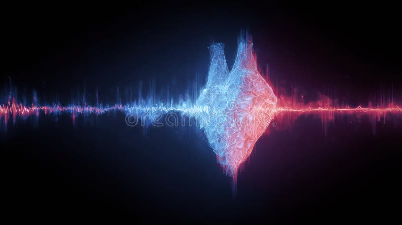 EKG Line Transitioning into a Heart Graphic with a Fading Effect in a ...