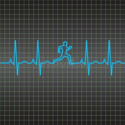 EKG running man pattern stock vector. Illustration of healthcare - 28529753