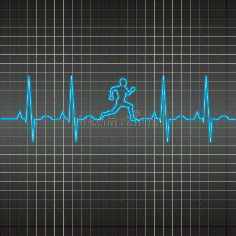EKG running man pattern stock vector. Illustration of healthcare - 28529753