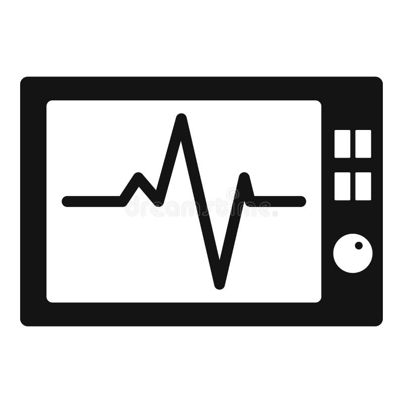 Ekg symbol, enkel stil vektor illustrationer. Illustration av ...