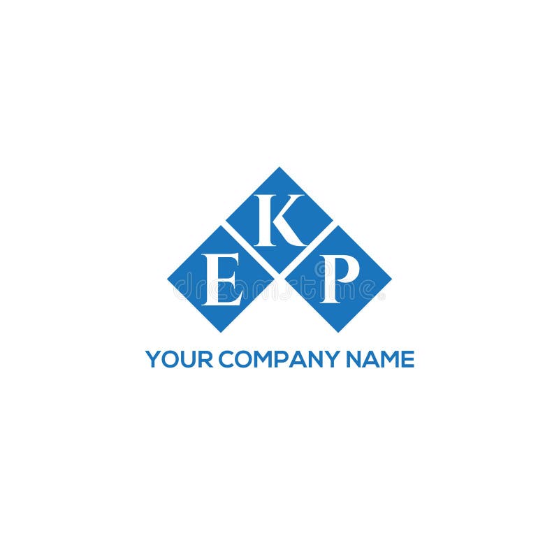 EKP Letter Logo Design on WHITE Background. EKP Creative Initials ...