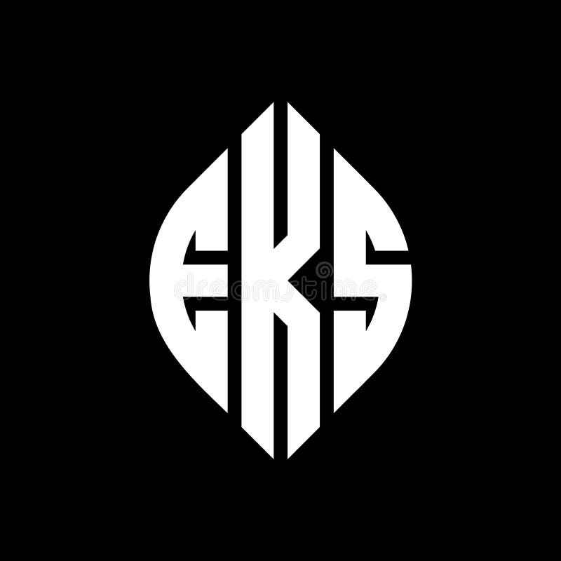 EKS Circle Letter Logo Design with Circle and Ellipse Shape. EKS ...
