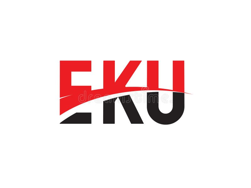 EKU Letter Initial Logo Design Vector Illustration Stock Image - Image ...
