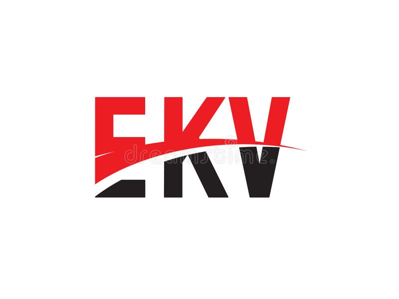 EKV Letter Initial Logo Design Vector Illustration Stock Photo - Image ...