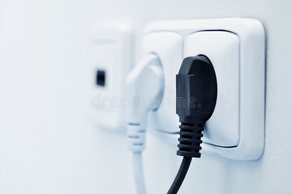 Eléctrico Enchufe Un Socket Foto de archivo - Imagen de industrial ...