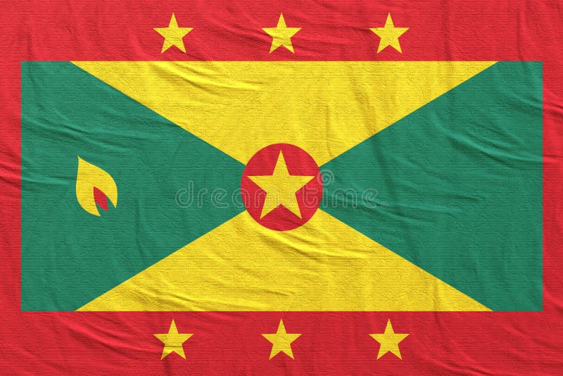 El Agitar De La Bandera De Grenada Foto de archivo - Imagen de caribe ...