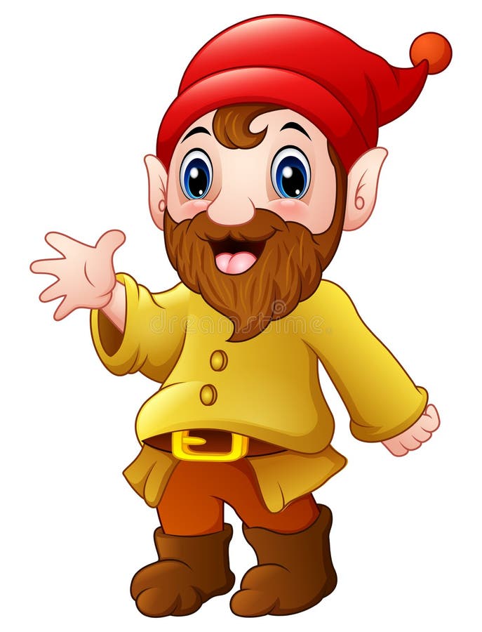 Pirata Enano Del Personaje De Dibujos Animados Con Un Cigarro En Su ...