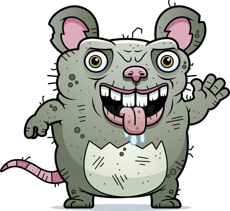 El agitar feo de la rata ilustración del vector. Ilustración de ...