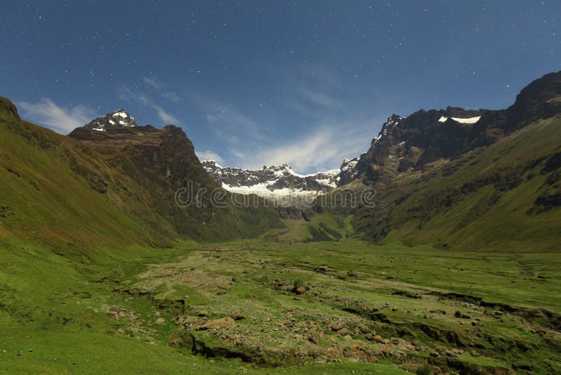 El Altar by night stock image. Image of panoramic, crater - 30718041