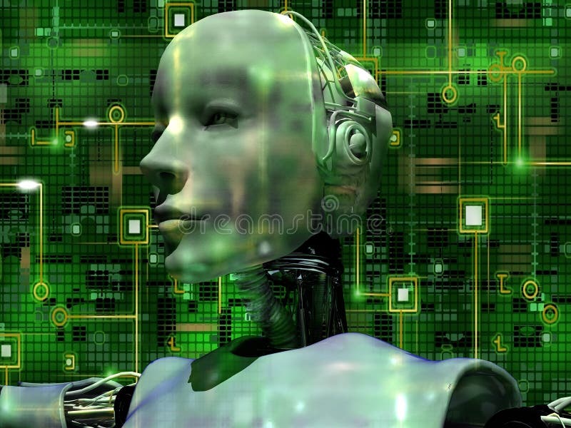 El Androide Revela Tecnología Interna Stock de ilustración ...