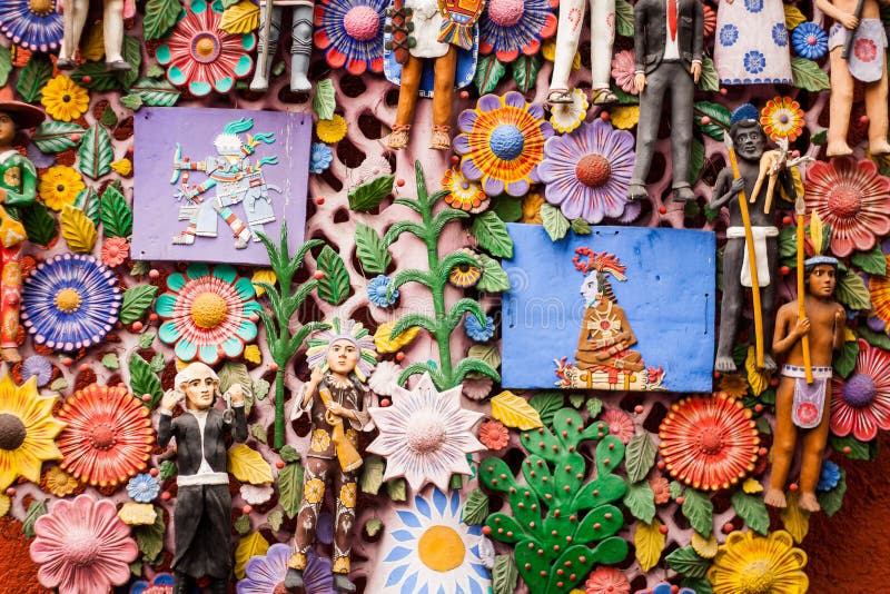 El Arbol De La Vida, the Tree of Life, an Aztec Tradition Stock Photo ...