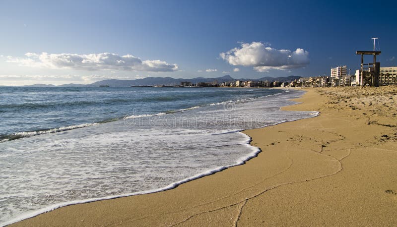 El Arenal beach stock image. Image of balearic, outdoor - 12894339