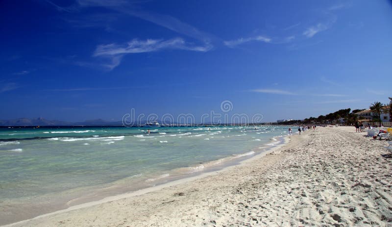 El Arenal beach Majorca stock photo. Image of coastal - 5750676