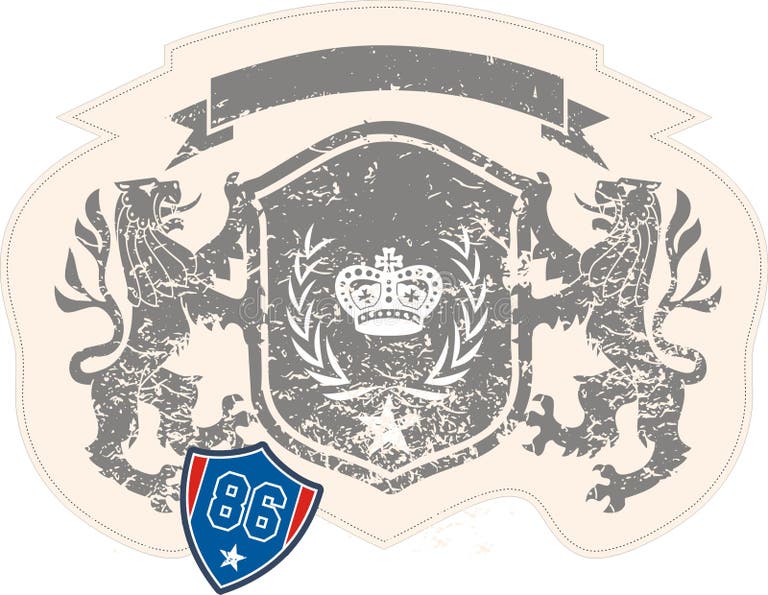 El armar del león ilustración del vector. Ilustración de elegante ...