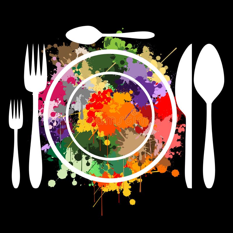 El arte de cocinar stock de ilustración. Ilustración de cena - 9531913