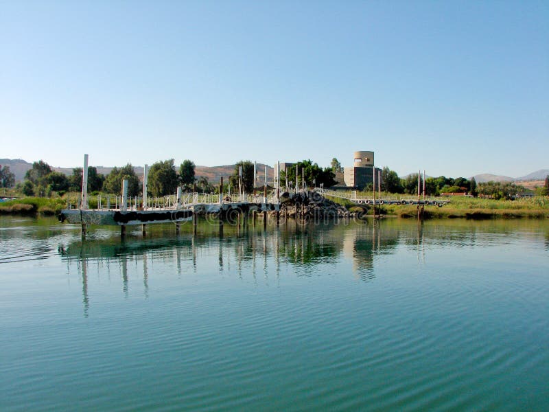 El atracar en el Galilea imagen de archivo. Imagen de tiberio - 73817043