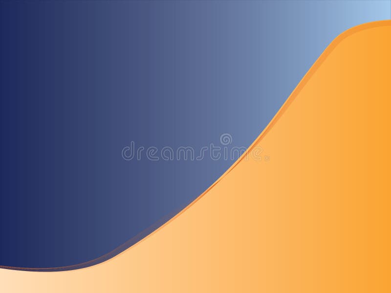 Azul Naranja Y Blanco Moderno Fondo De La Curva Ilustración del Vector ...