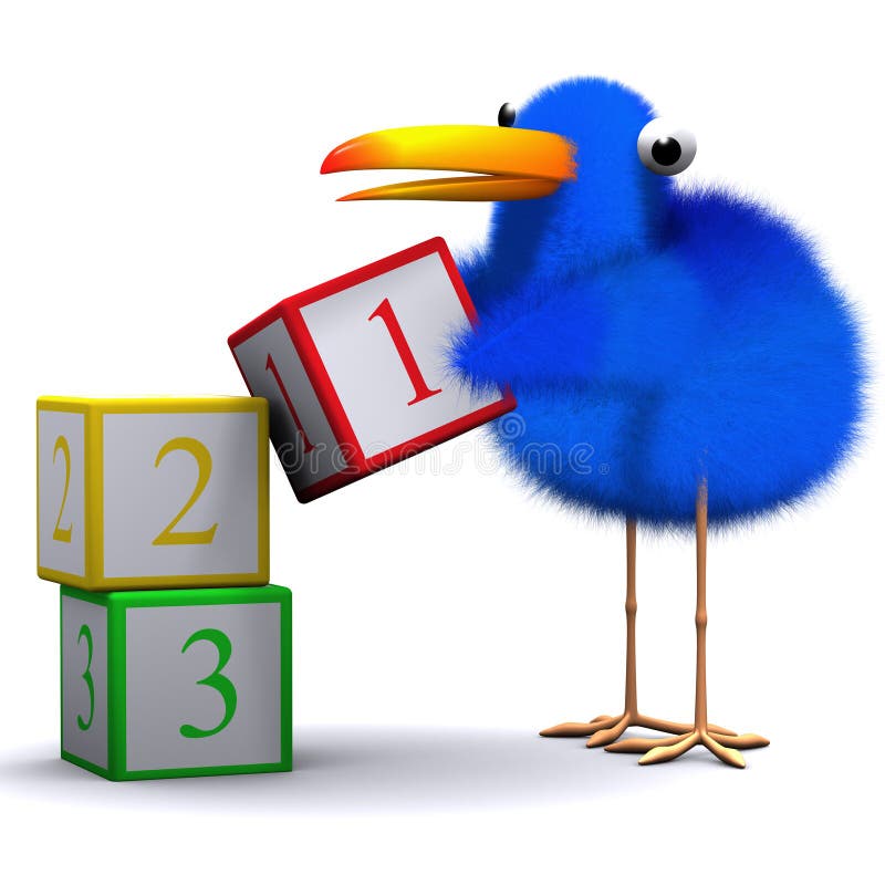 El Azulejo 3d Aprende Contar Stock de ilustración - Ilustración de ...