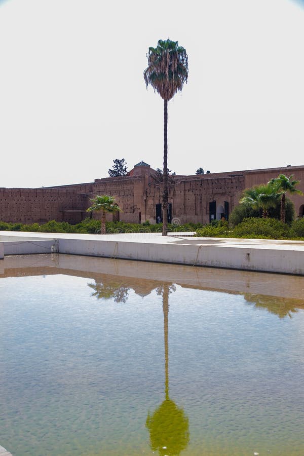 El Badi Palace at Marrakech Stock Image - Image of arabic, berber ...