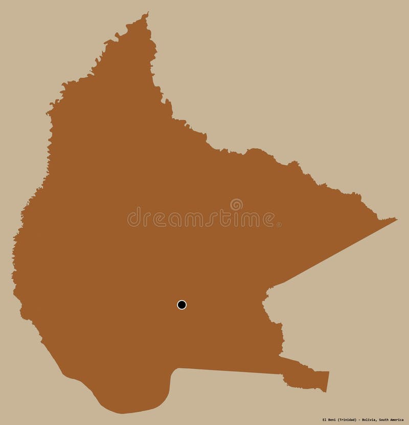 Territory Of Beni Region On Administration Map Of Bolivia Stock ...