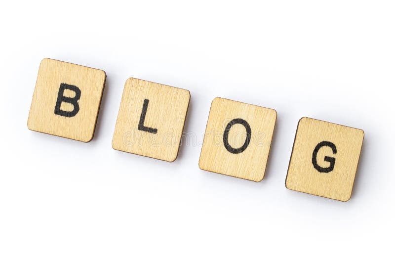 El blog de la palabra imagen de archivo. Imagen de cabecera - 120346053