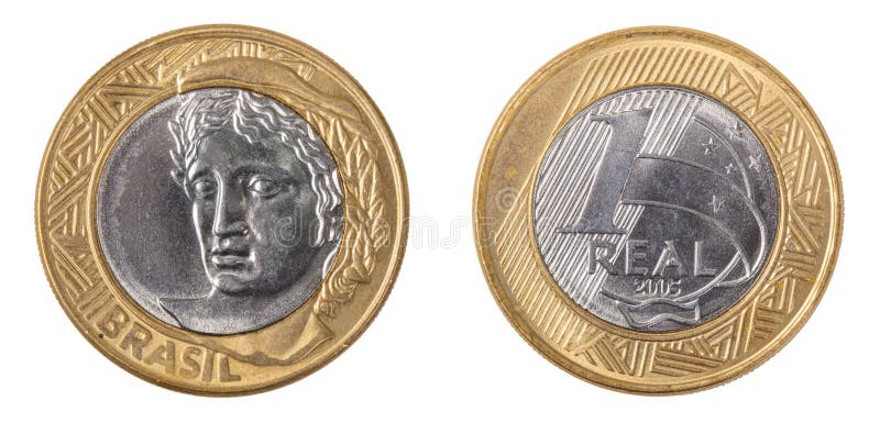 Moneda del Brasil foto de archivo. Imagen de efectivo - 19552380