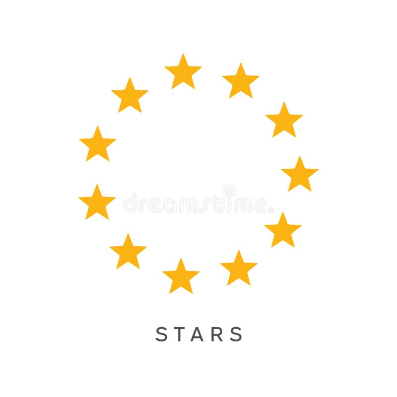 El Círculo Amarillo Protagoniza El Ejemplo Del Vector Del Símbolo ...