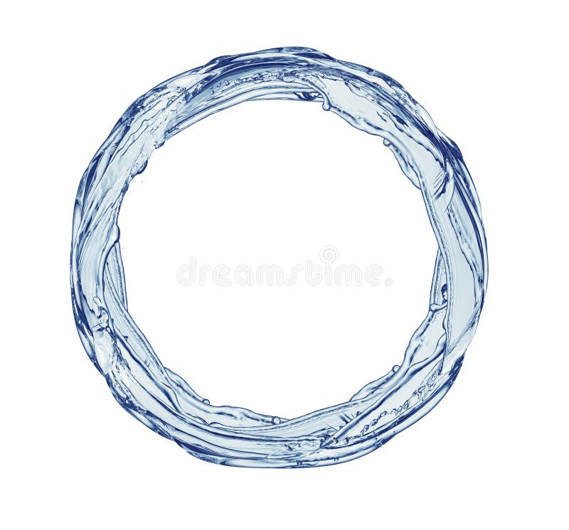 Círculo Hecho Con Un Movimiento De La Pintura Aislado Foto de archivo ...