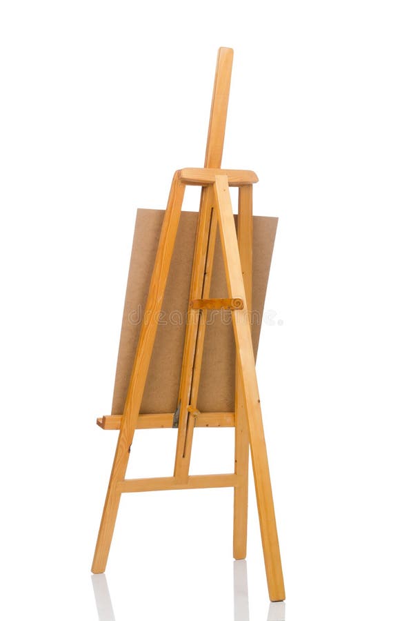 El Caballete Aislado En El Fondo Blanco Imagen de archivo - Imagen de ...