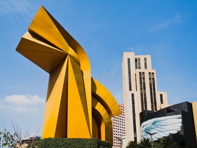 El Caballito Mexico City editorial image. Image of avenue - 22385890