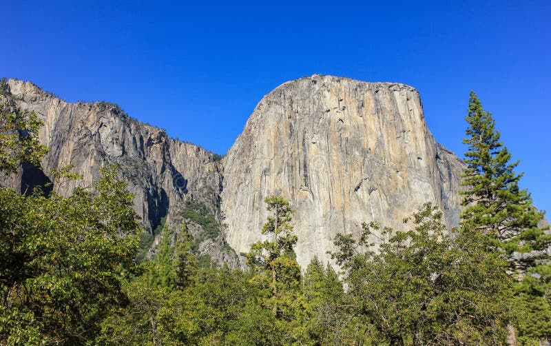 El Capitan Rock at Yosemite National Park. Stock Image - Image of park ...