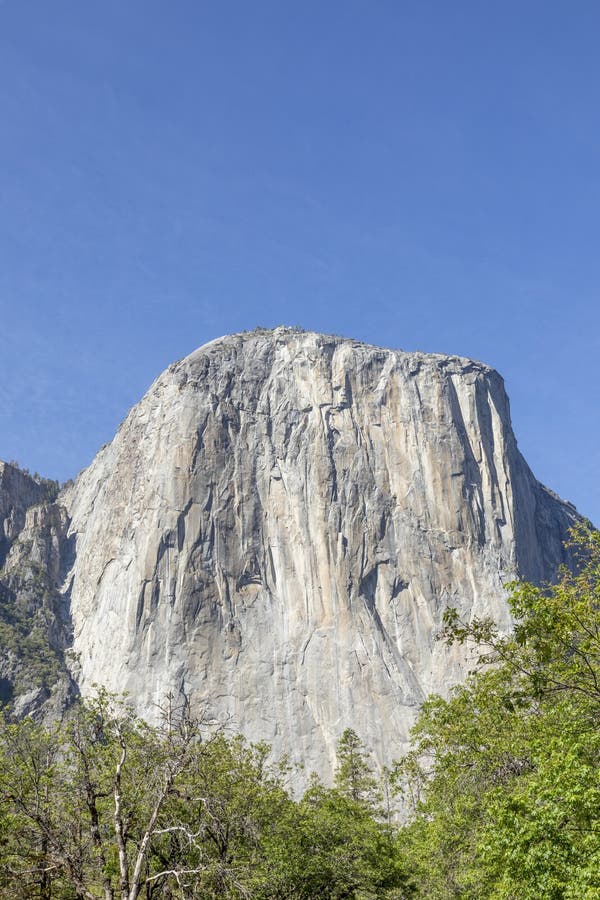 El Capitan Rock in Yosemite Valley Stock Image - Image of mountains ...