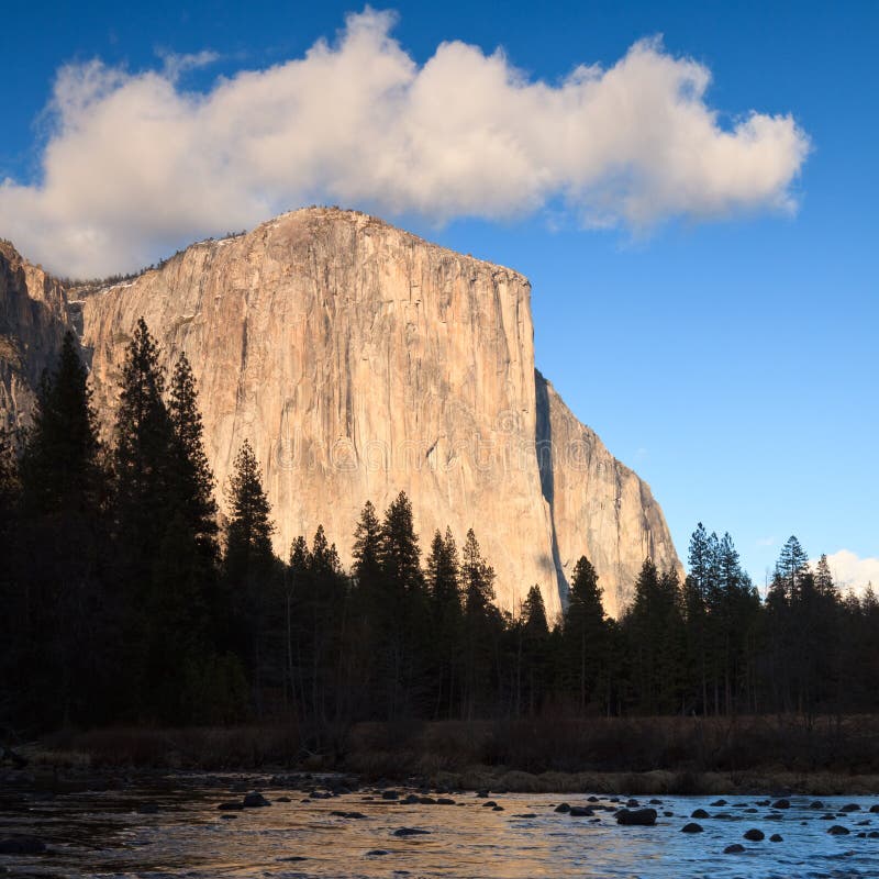 El Capitan at Sunset stock photo. Image of afternoon - 23521414
