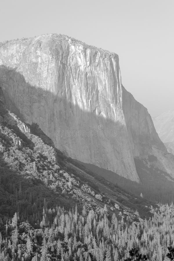 El Capitan from Tunnel View Stock Photo - Image of central, climbing ...