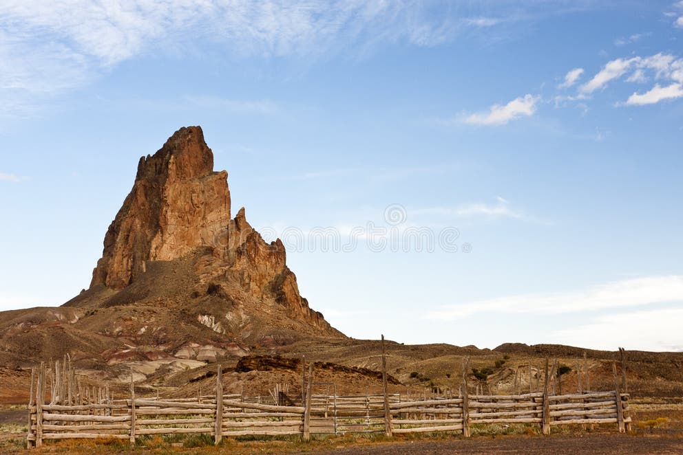 El Captain. Ancient Extinct Volcano in Arizona Stock Photo - Image of ...