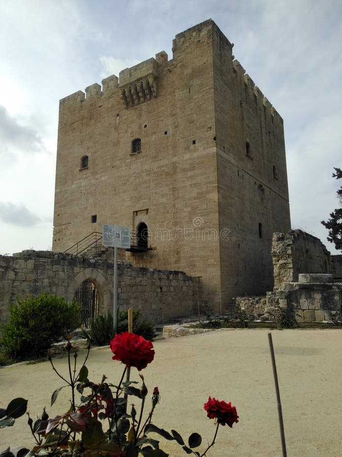 El Castillo Medieval De Kolossi En Chipre Limassol Foto de archivo ...