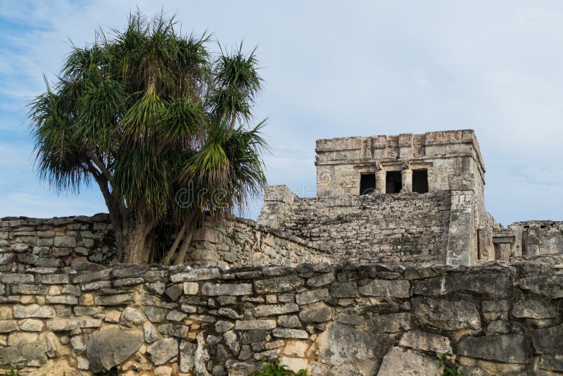 El Castillo in Tulum, Mexico Stock Photo - Image of primitive ...