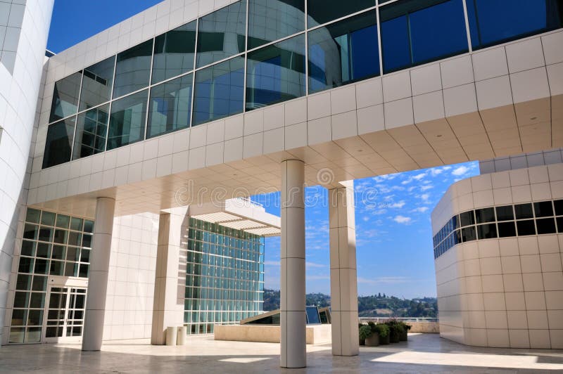 El Centro De Getty En Los Ángeles, Calif Imagen de archivo editorial ...