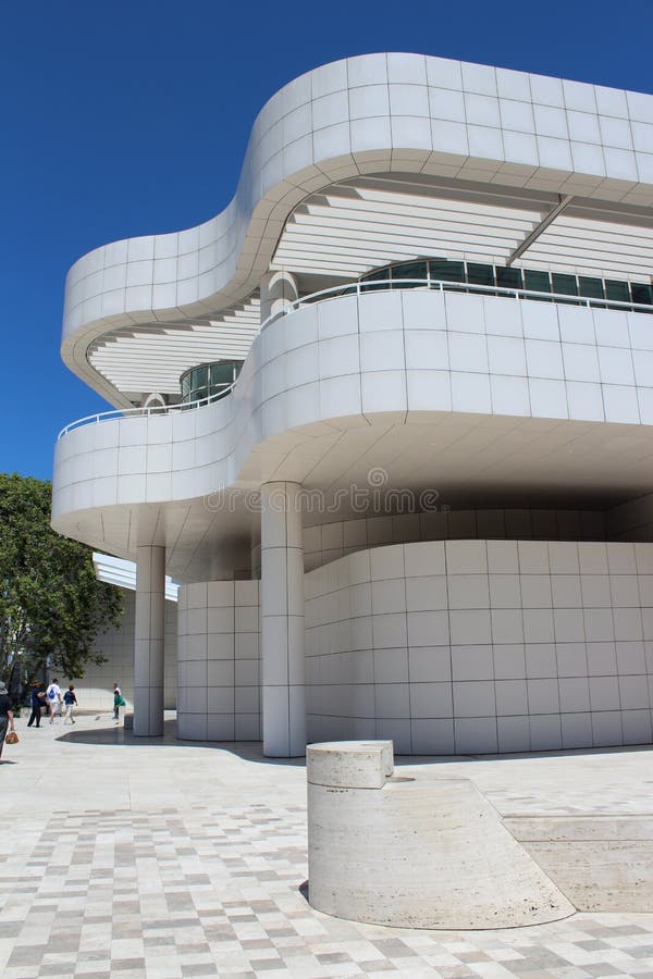 El Centro De Getty - Los Ángeles Imagen editorial - Imagen de visitante ...