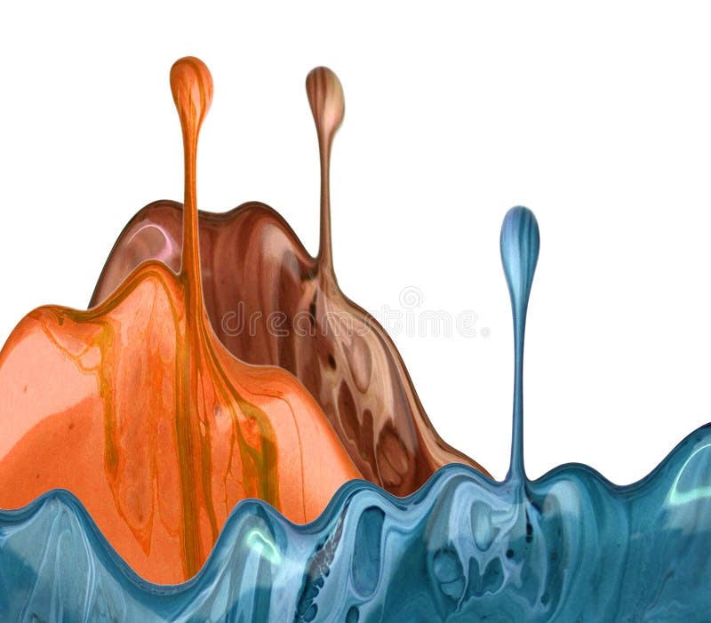 El Charco De Un Derramamiento De La Pintura Imagen de archivo - Imagen ...
