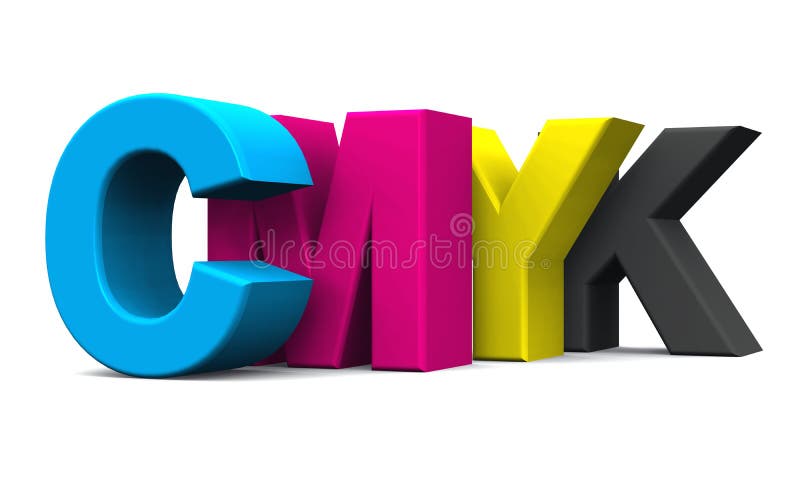 El Cmyk 3D Pone Letras a 01 Stock de ilustración - Ilustración de casa, colorido: 18019473