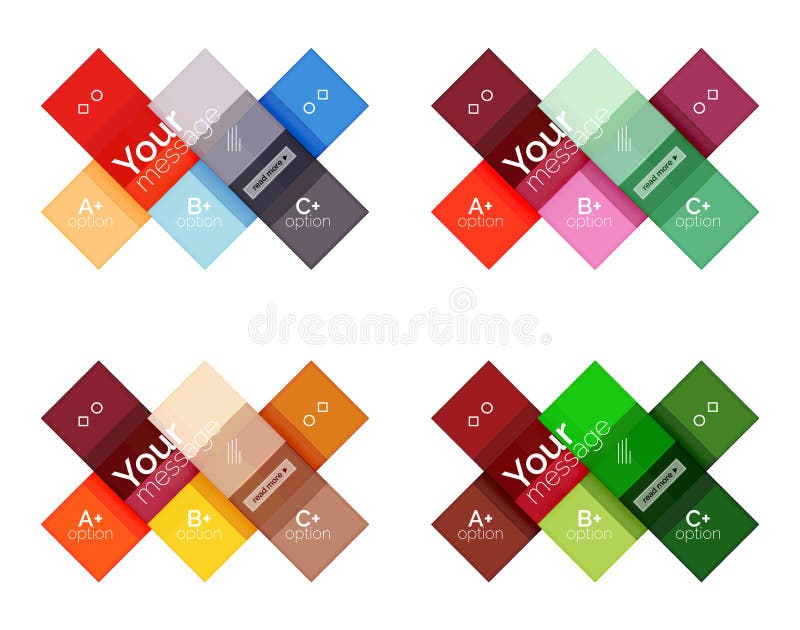 El Color Del Vector Raya Plantillas Del Infographics Ilustración del ...