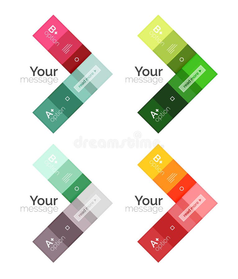 El Color Del Vector Raya Plantillas Del Infographics Ilustración del ...