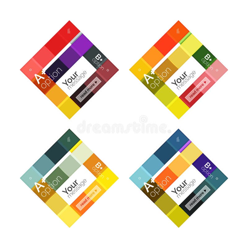 El Color Del Vector Raya Plantillas Del Infographics Stock de ...