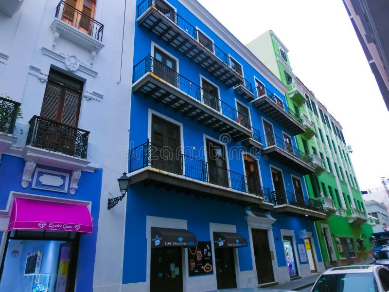 El Colorido Edificio De San Juan Puerto Rico Foto editorial - Imagen de ...