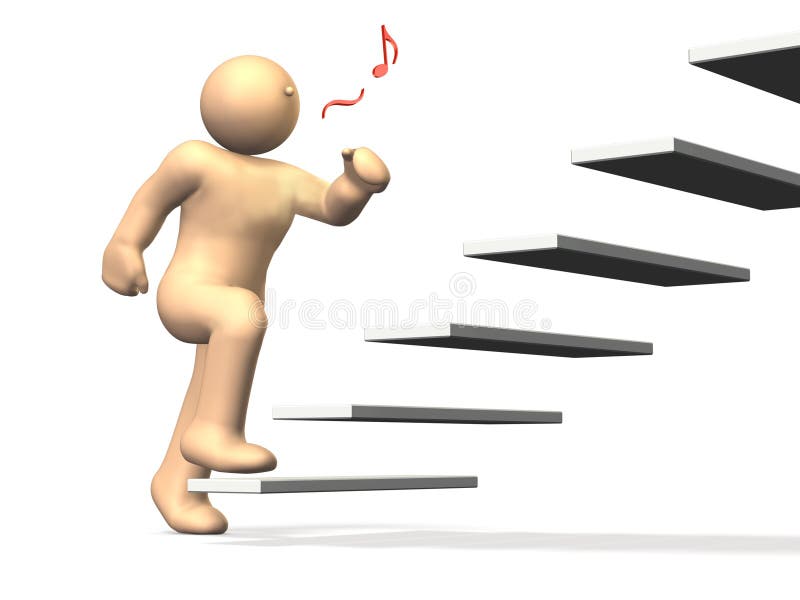 El comenzar a subir stock de ilustración. Ilustración de fondo - 24395186