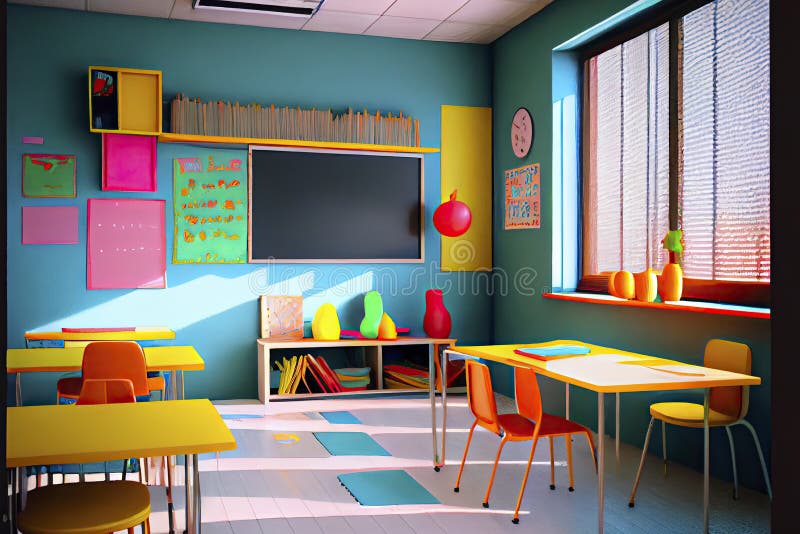 El Concepto De Aula Elemental De Vuelta a La Escuela Stock de ...
