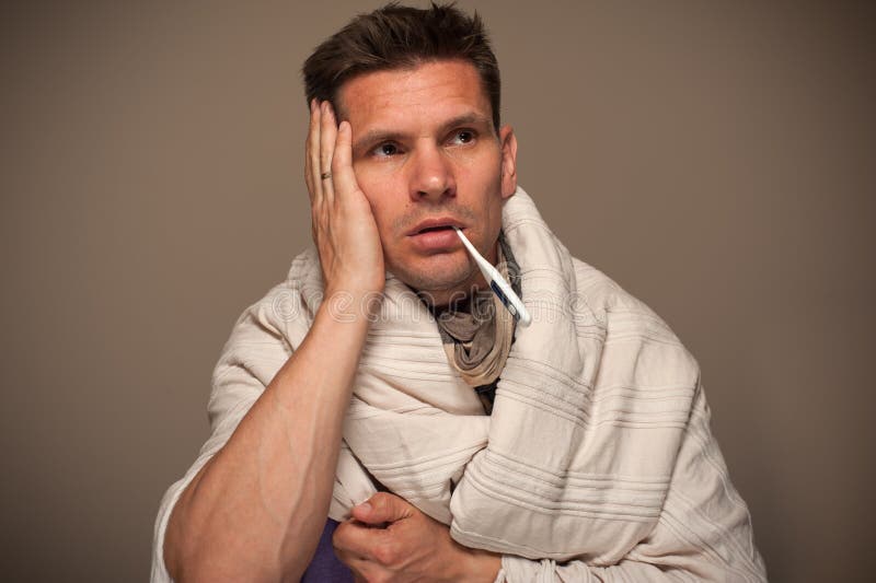 El Concepto De Gente Enferma Y Cansada Imagen de archivo - Imagen de ...