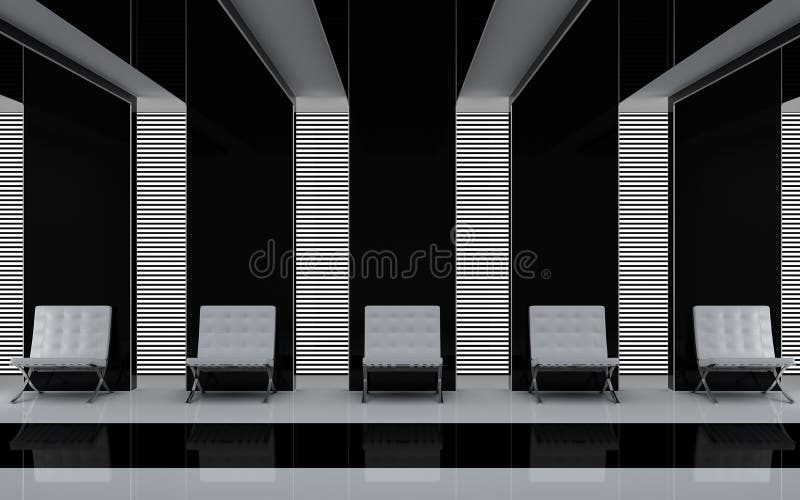 El Concepto De Un Interior De Un Pasillo Stock de ilustración ...